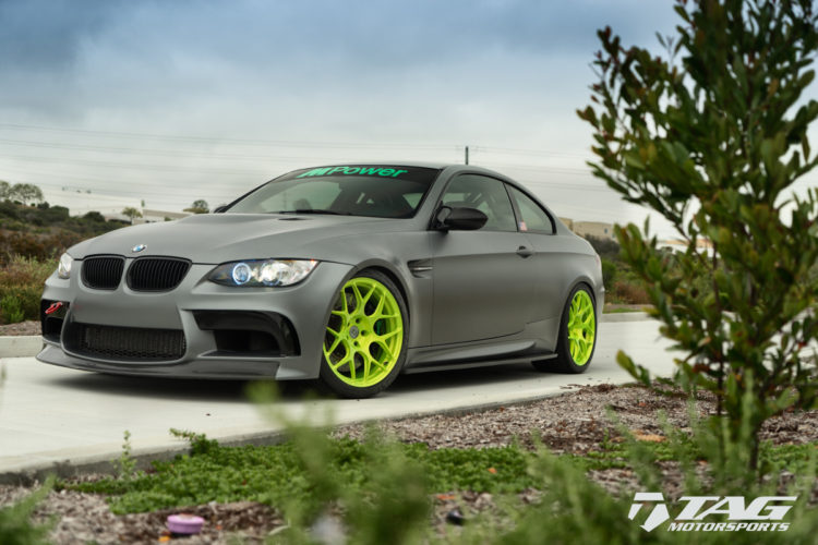 Striking BMW E92 M3 With Brushed Green HRE Wheels - BMW.SG | BMW ...