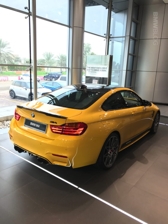 Speed Yellow BMW M4 in Abu Dhabi Dealership - BMW.SG | BMW Singapore ...