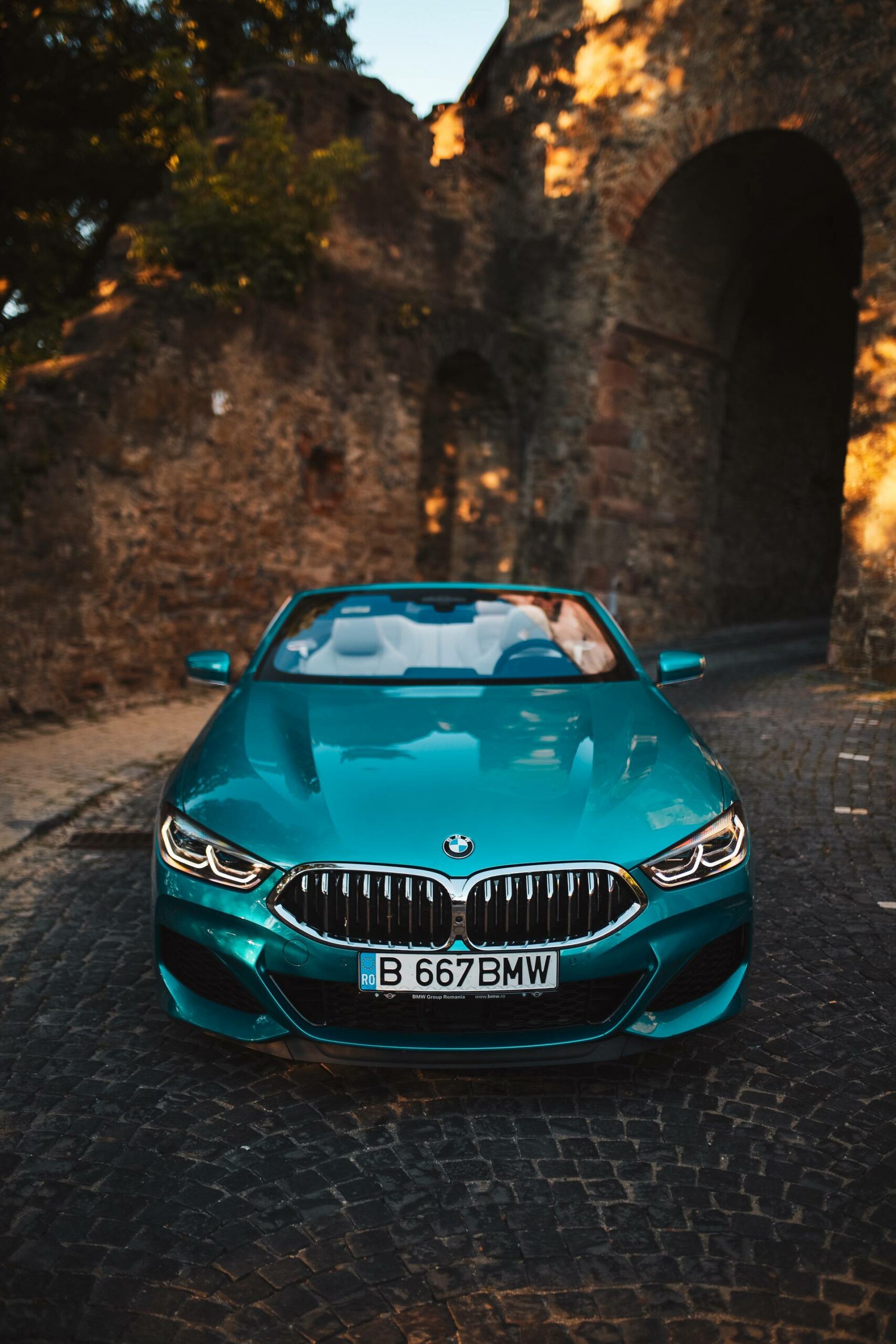 BMW M850i Convertible in BMW Individual's Atlantis Blue