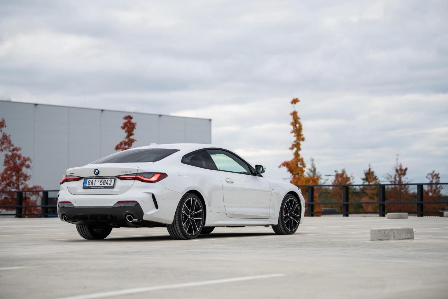 The 2021 BMW 420d with M Sport Package and Alpine White finish