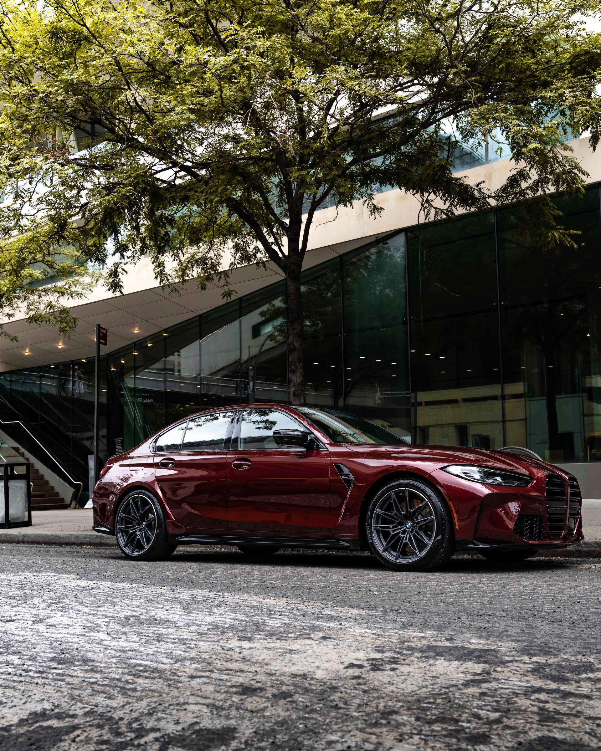 See the G80 BMW M3 give a stunning look in Aventurine Red - BMW.SG