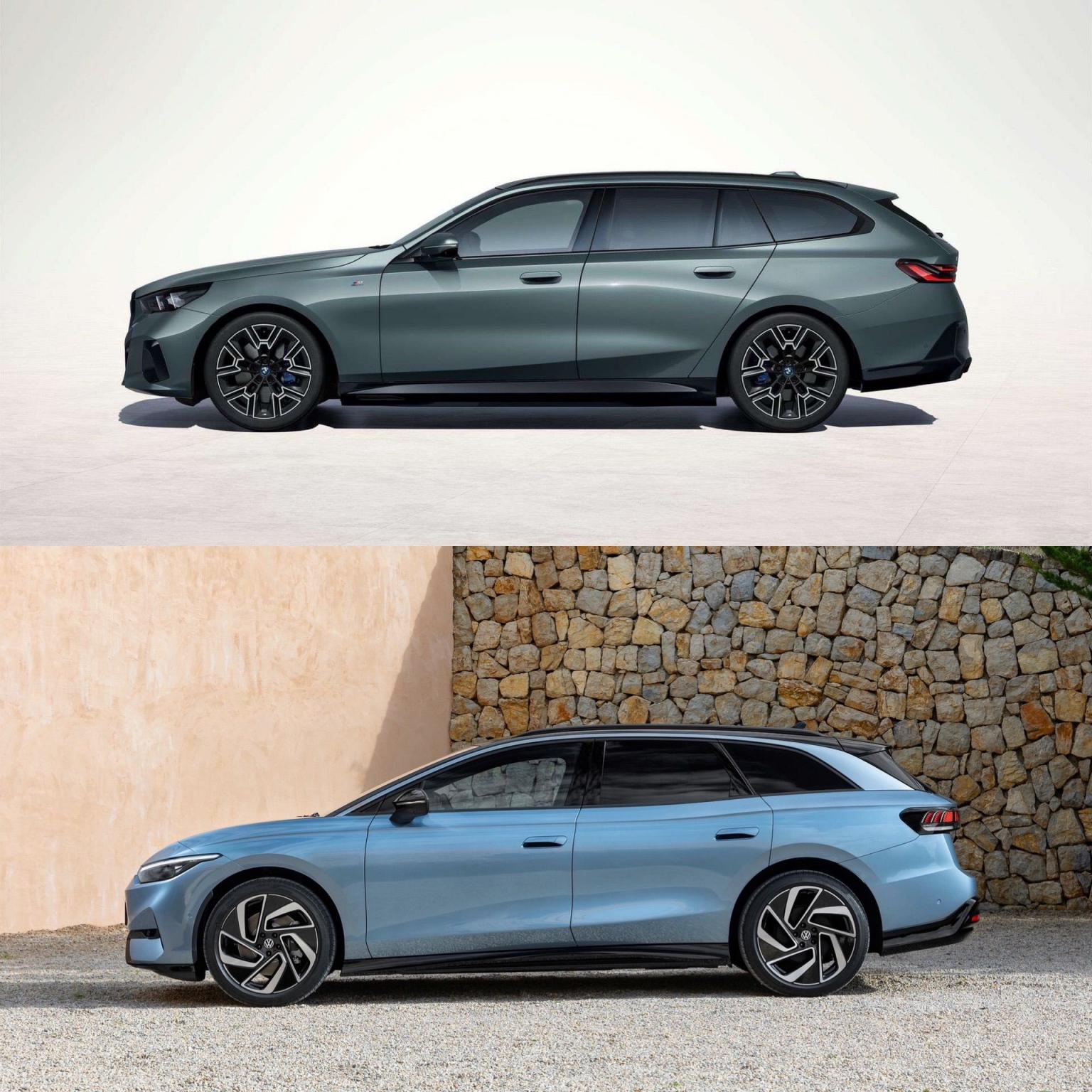 A Close Look at VW iD.7 Tourer and BMW i5 Touring - BMW.SG